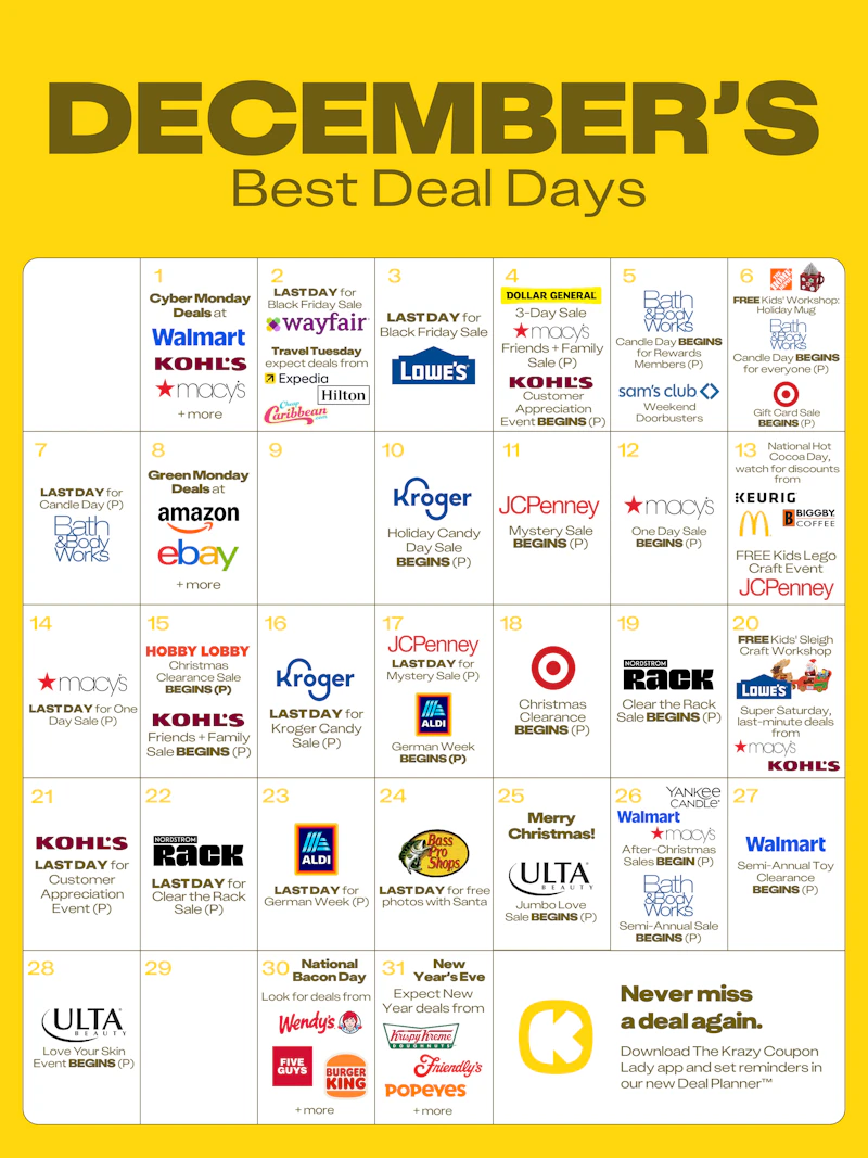 7 Things To Buy in December and 3 To Skip - The Krazy Coupon Lady