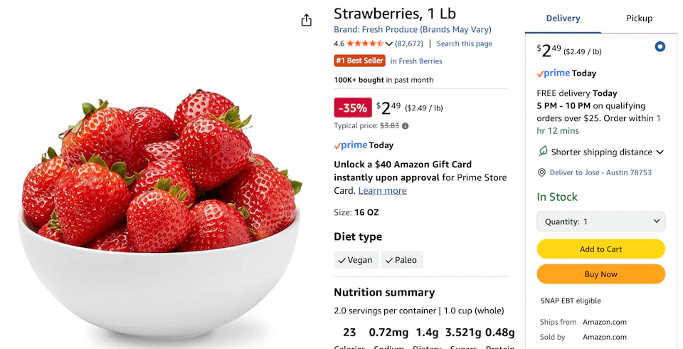 Same-Day Grocery Delivery Is Now FREE With Amazon Prime (For Certain ...
