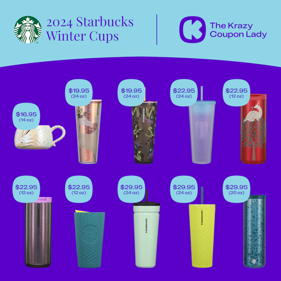 The 2024 Starbucks Winter Cups Are Here — See Pics and Prices - The ...