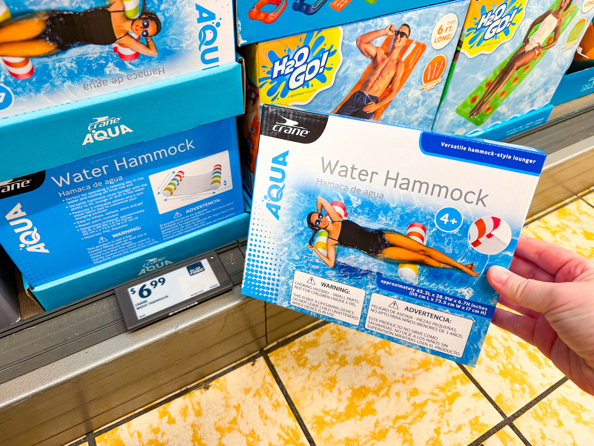 Aldi Pools We're Finding in 2025: $7 Water Hammock and More - The Krazy ...