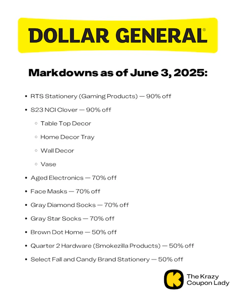 LATEST Dollar General Penny Shopping List 2025 - The Krazy Coupon Lady