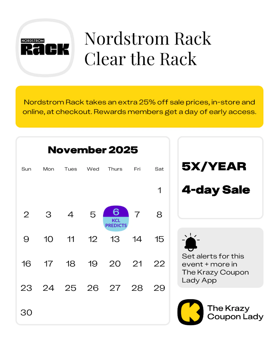 Nordstrom Rack Clear the Rack Sale 2025: How to Get 25% Off - The Krazy ...
