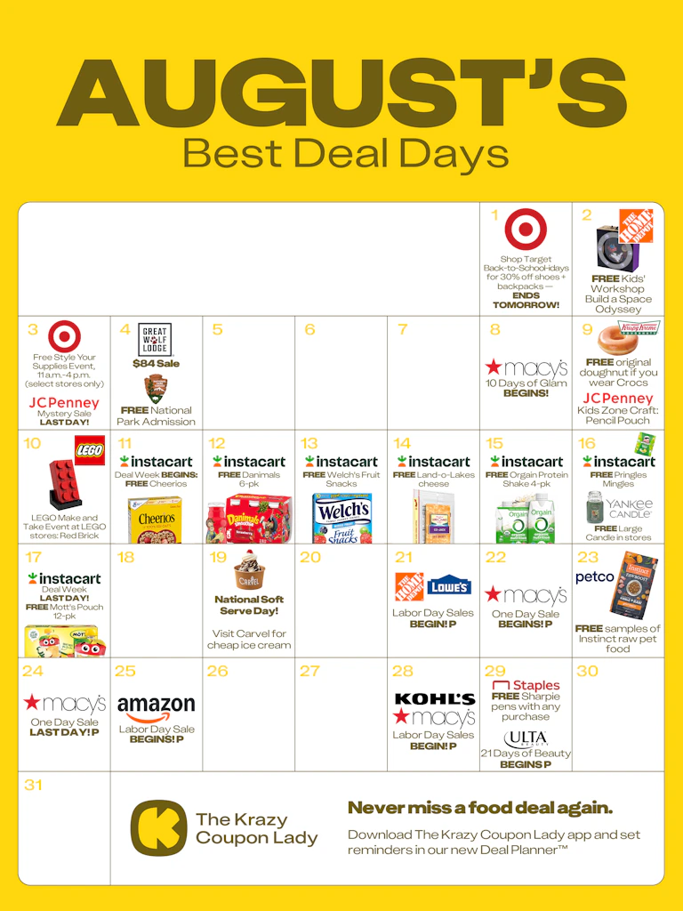 What to Buy in August (and What to Skip) - The Krazy Coupon Lady