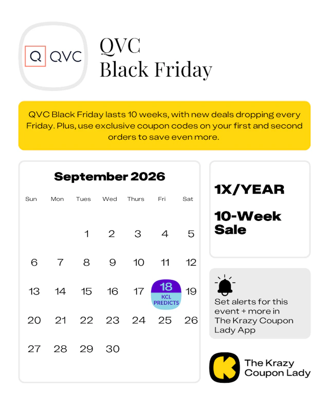 QVC Black Friday 2026, Explained - The Krazy Coupon Lady