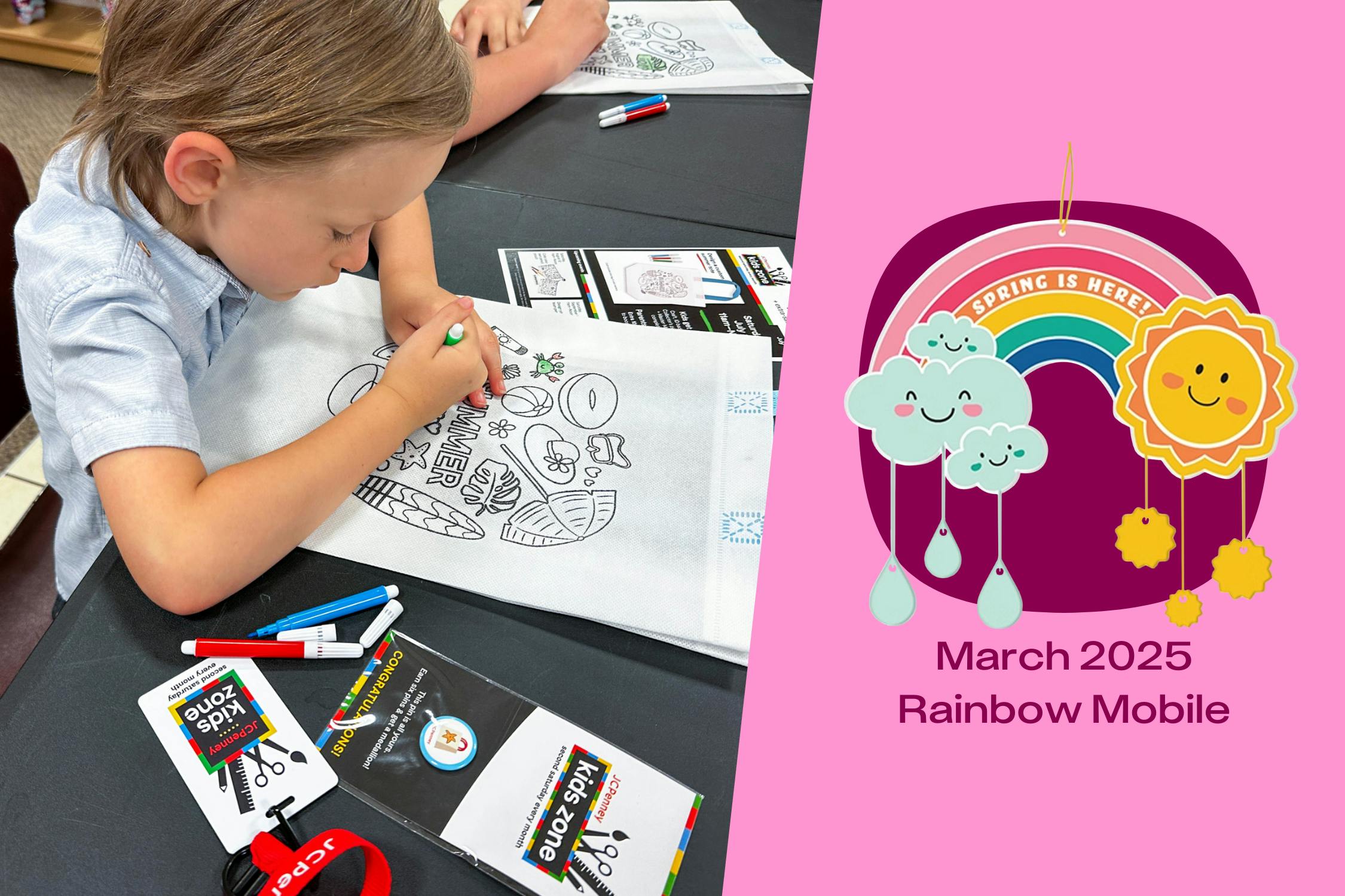 JCPenney Kids Zone Events 2025: Rainbow Mobile on March 8 - The Krazy ...