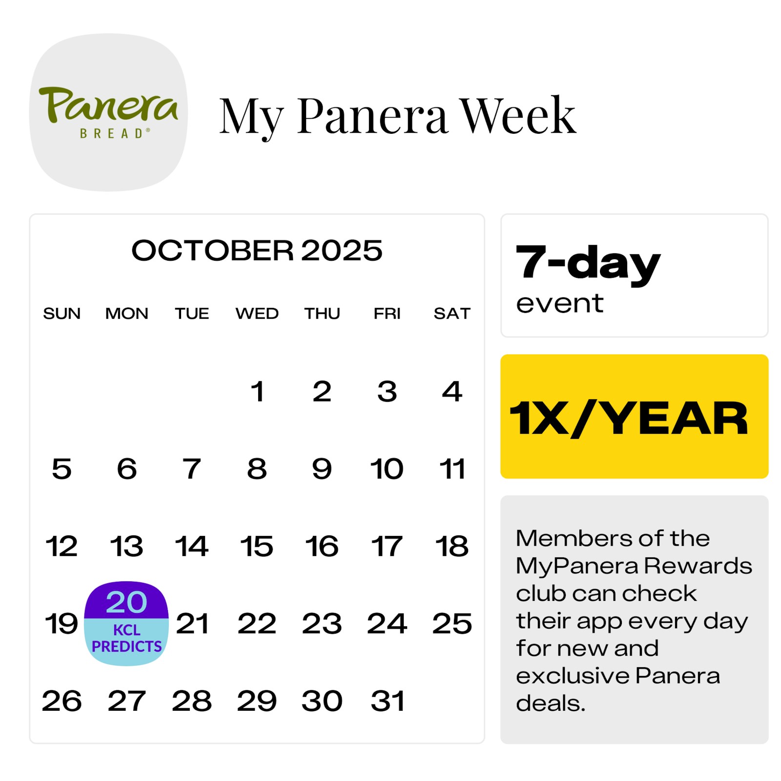 MyPanera Week 2025 — Exclusive Deals for Rewards Members in October ...