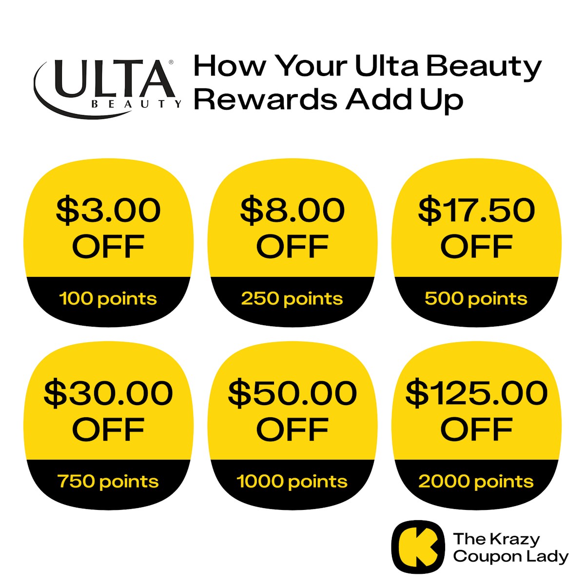 Ulta Rewards: How To Rack Up Points Faster - The Krazy Coupon Lady