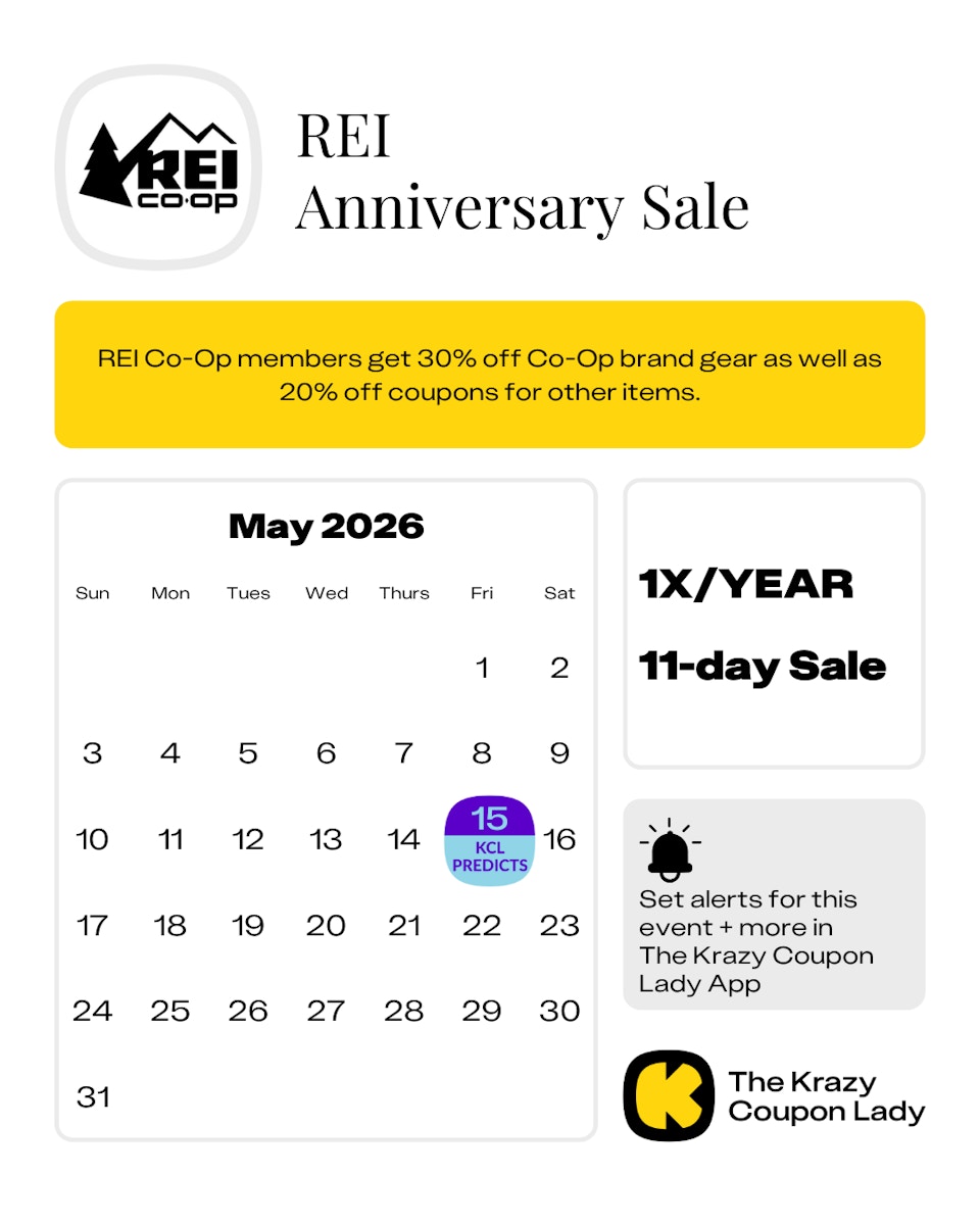 REI Anniversary Sale 2025: Co-Op Members Get 30% Off - The Krazy Coupon ...