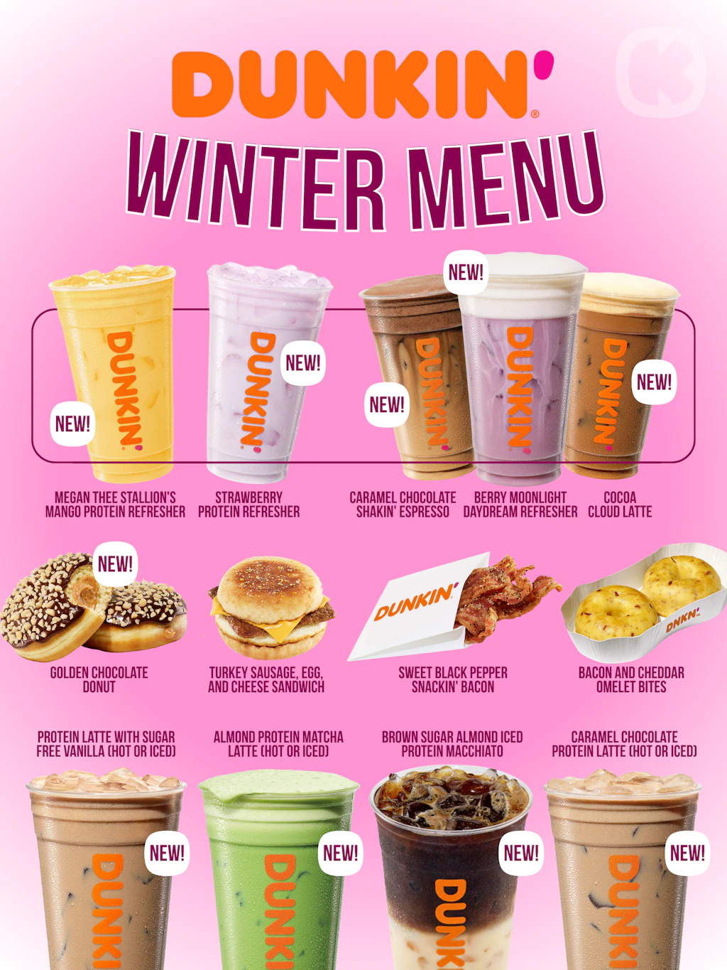 Dunkin' Dropped Their Winter Menu and Valentine's Menu and It's Protein ...