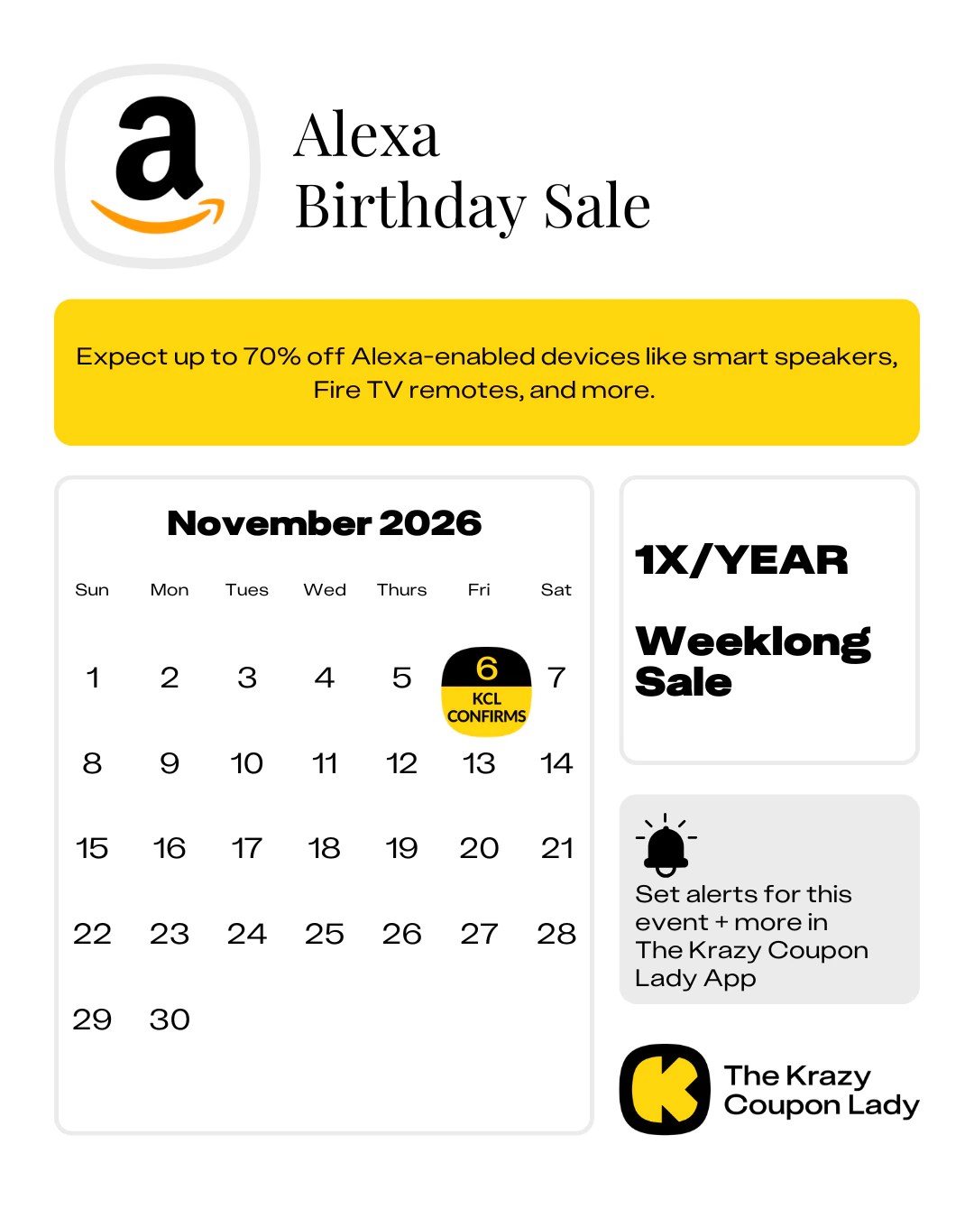 Alexa Birthday Deals: What to Expect in 2026 - The Krazy Coupon Lady