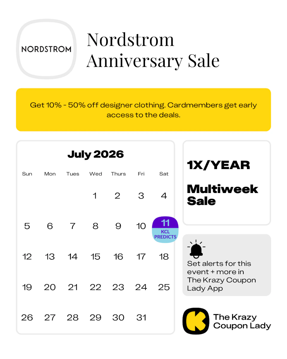 Nordstrom Anniversary Sale 2025: Dates and Deals - The Krazy Coupon Lady