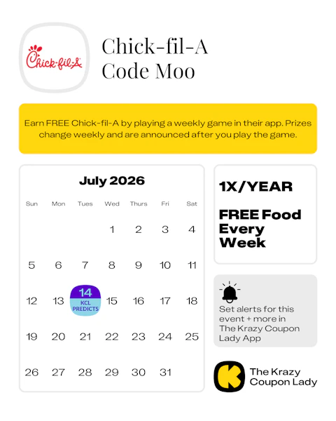 Chick-fil-A Code Moo Game Returns Every Summer in the App - The Krazy ...