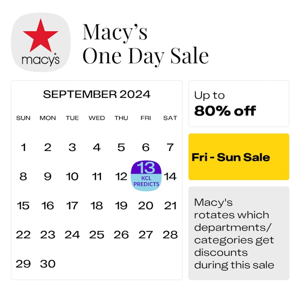 Macy’s One Day Sale September 2024 - The Krazy Coupon Lady