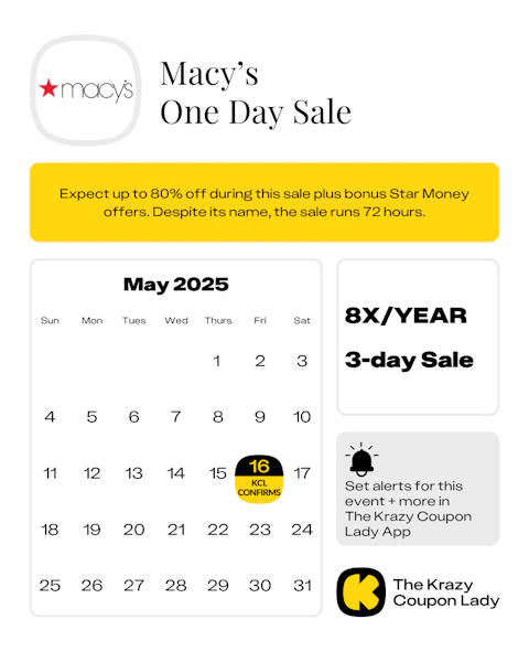 Macy’s One Day Sale 2025: Here's When to Expect It - The Krazy Coupon Lady
