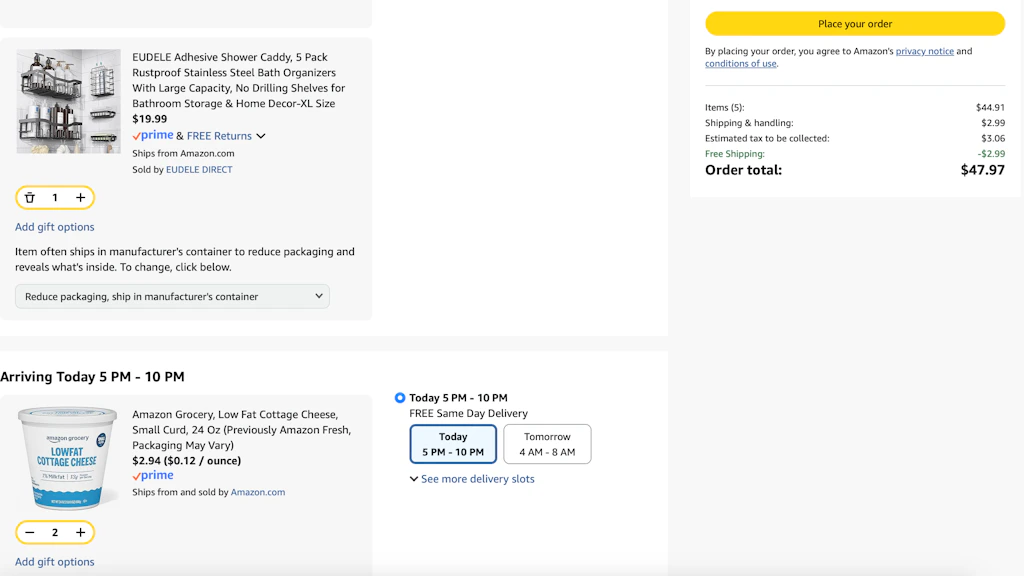 Same-Day Grocery Delivery Is Now FREE With Amazon Prime (For Certain ...
