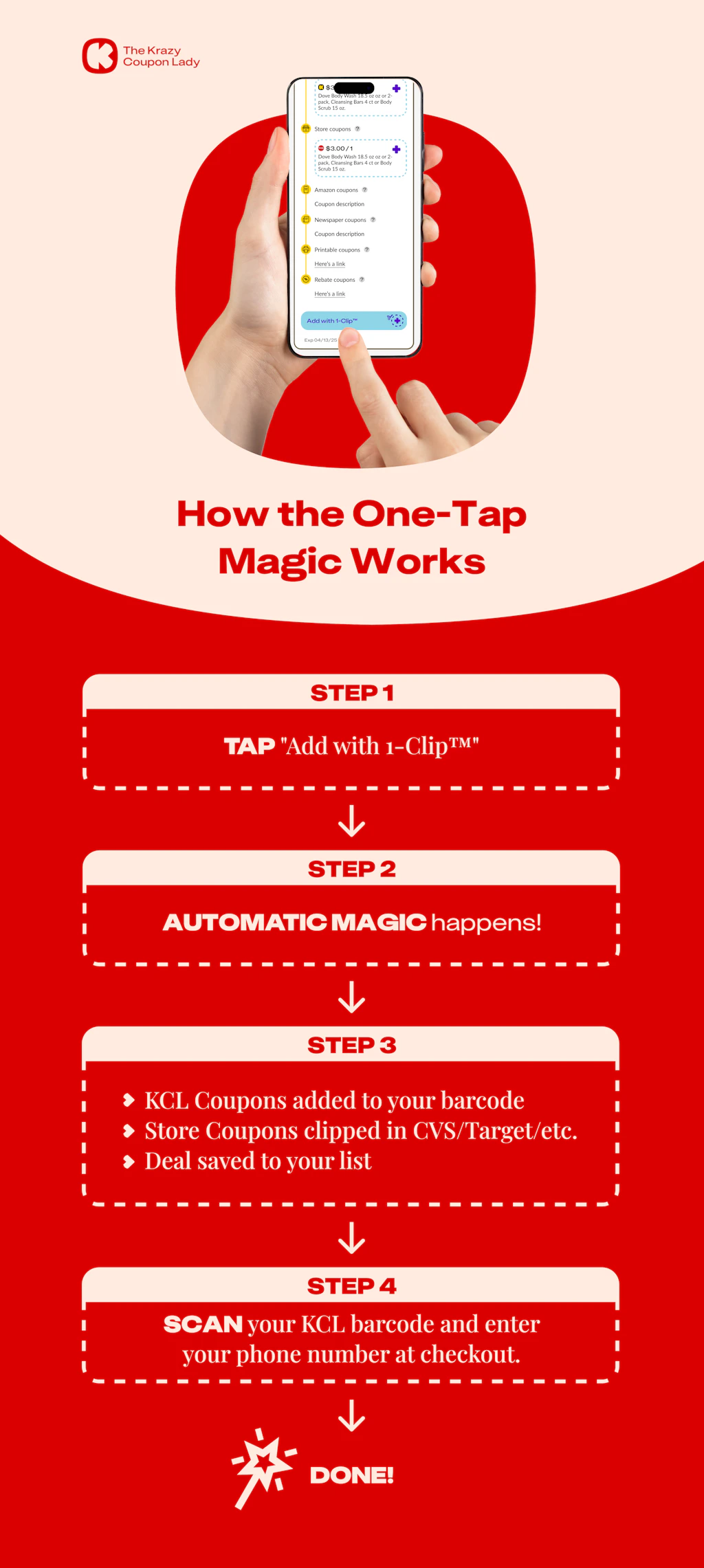 What Are 1-Clip™ Deals? The Complete Guide - The Krazy Coupon Lady