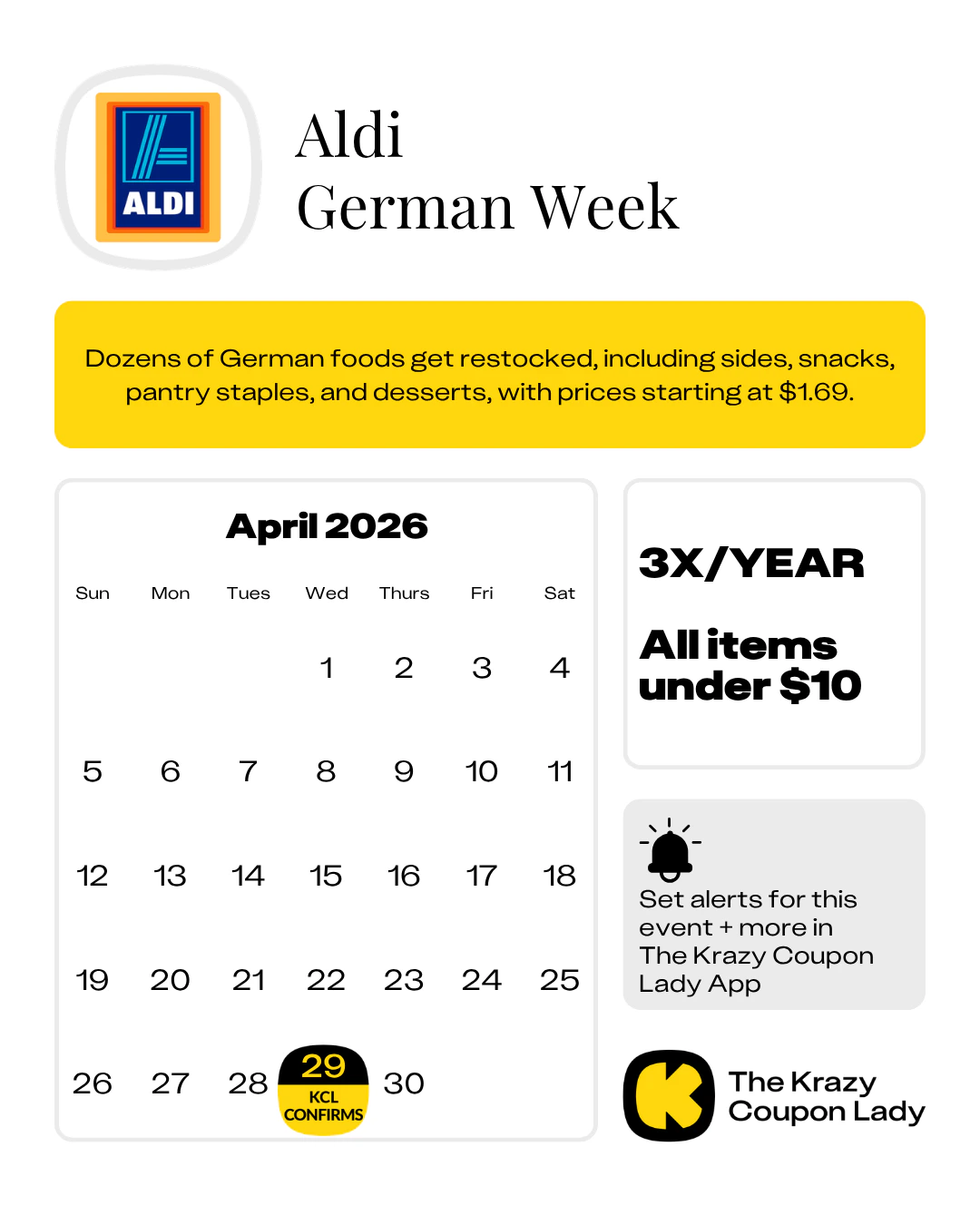Aldi German Week SECRETS: What's New in 2026 + Price Comparisons - The ...