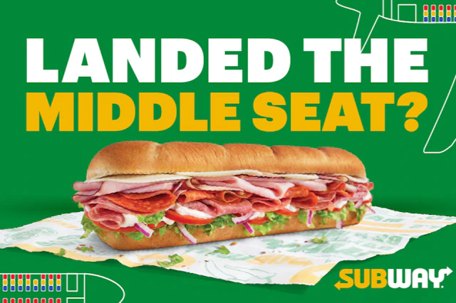 Subway Gives Free Subs to Middle-Seat Passengers on Jan. 27 - The Krazy ...