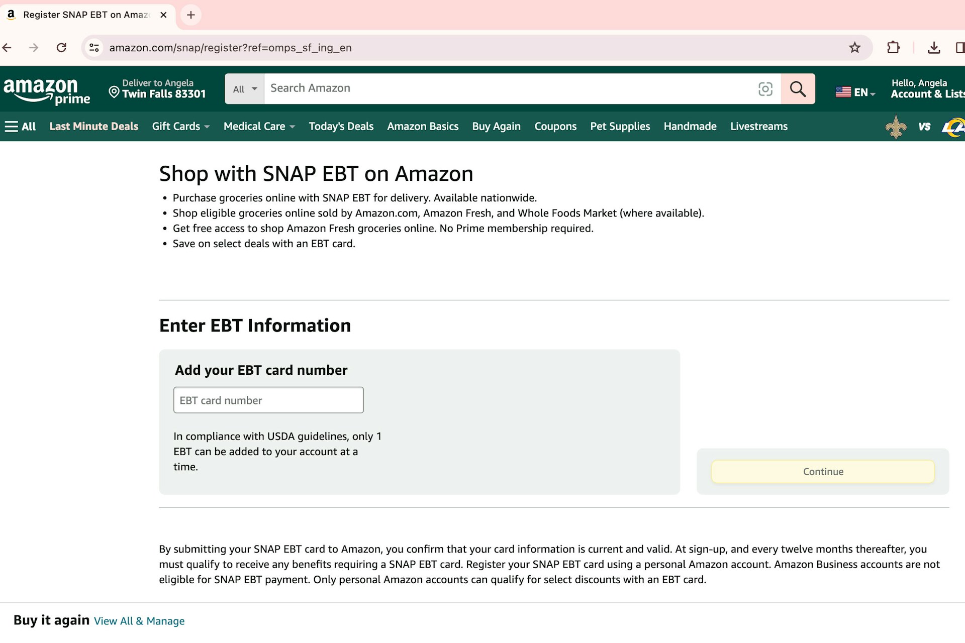 Amazon EBT: How to Shop with SNAP Benefits on Amazon - The Krazy Coupon Lady