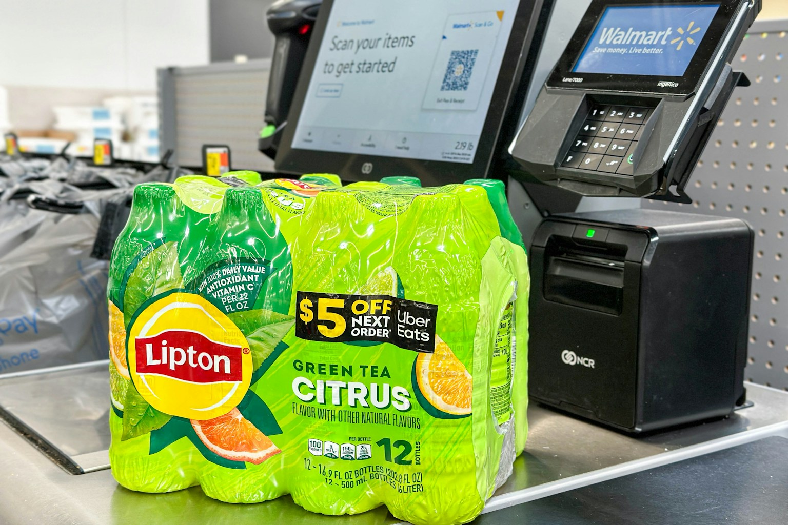 Get a $5 Uber Eats Savings Code When You Buy Lipton Tea at Walmart - The Krazy Coupon Lady