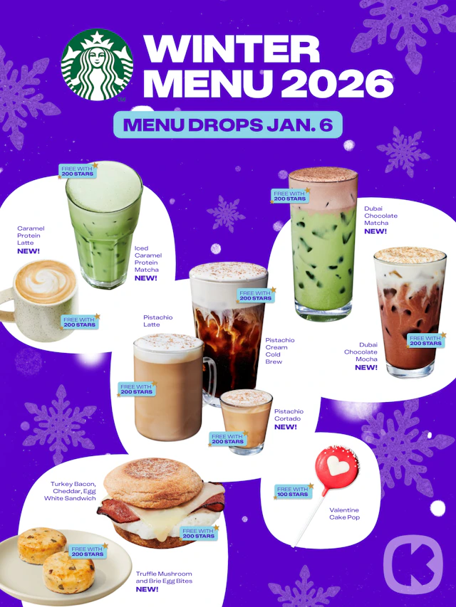 Starbucks Winter Menu 2026 — New Items, Prices, and More - The Krazy ...