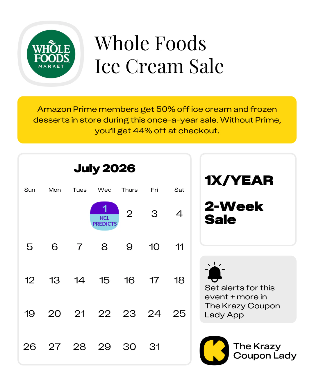 Whole Foods Ice Cream Sale: Dates, Discounts & Prime Perks Explained ...