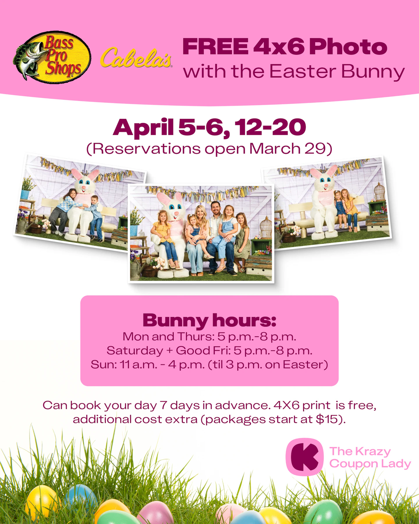 Bass Pro Shops and Cabela's Easter Bunny 2025: Get a Free 4x6 Photo ...