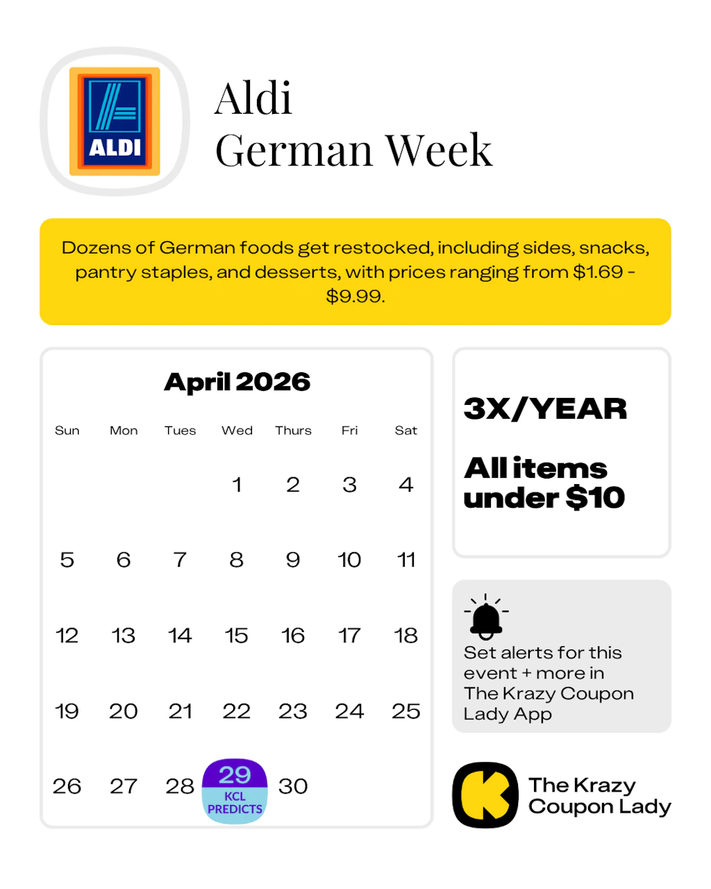 Aldi German Week SECRETS: What's Coming in 2026 + Price Comparison ...