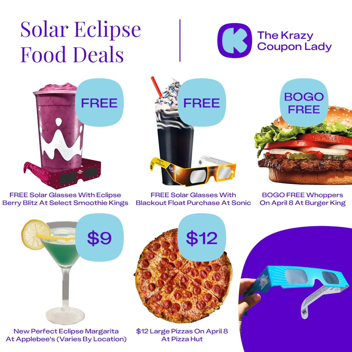 Solar Eclipse Food Deals From April 8, 2024: Burger King, Pizza Hut ...