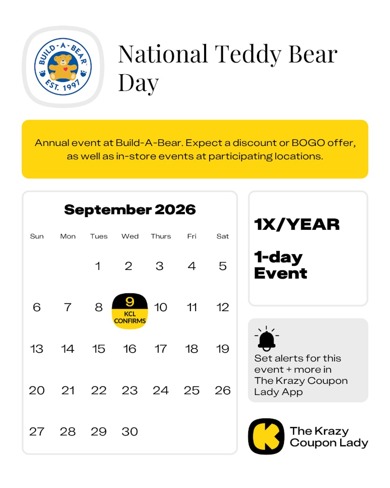 National Teddy Bear Day: Build-A-Bear, Explained - The Krazy Coupon Lady