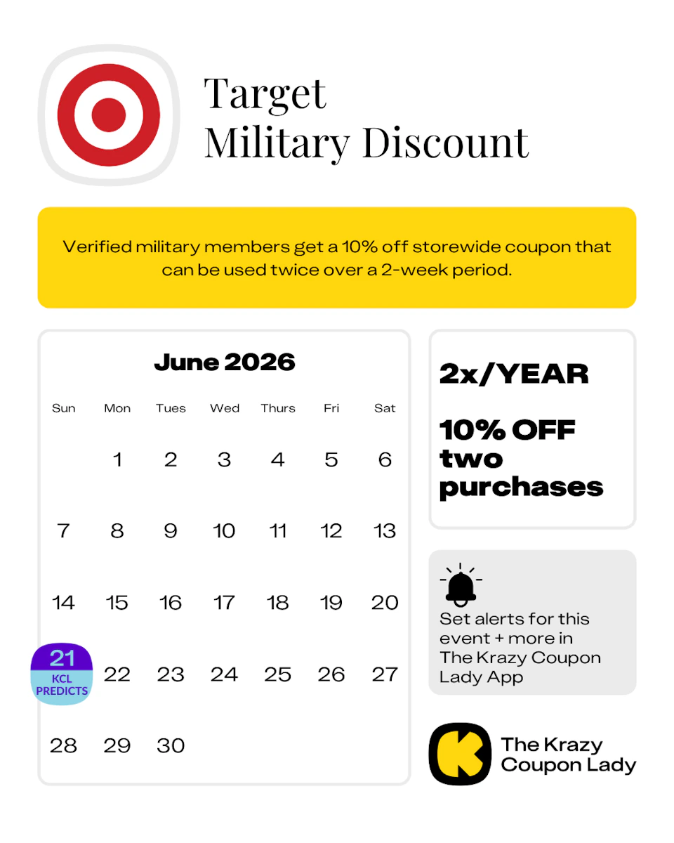 Target Military Discount: How to Save 10% Twice a Year - The Krazy ...