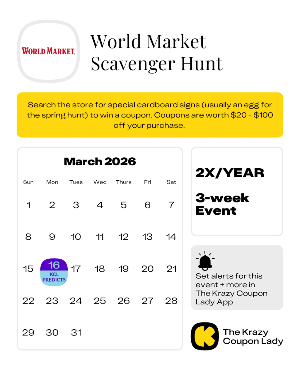 World Market Scavenger Hunt Will Be Back in the Spring: Here's When ...