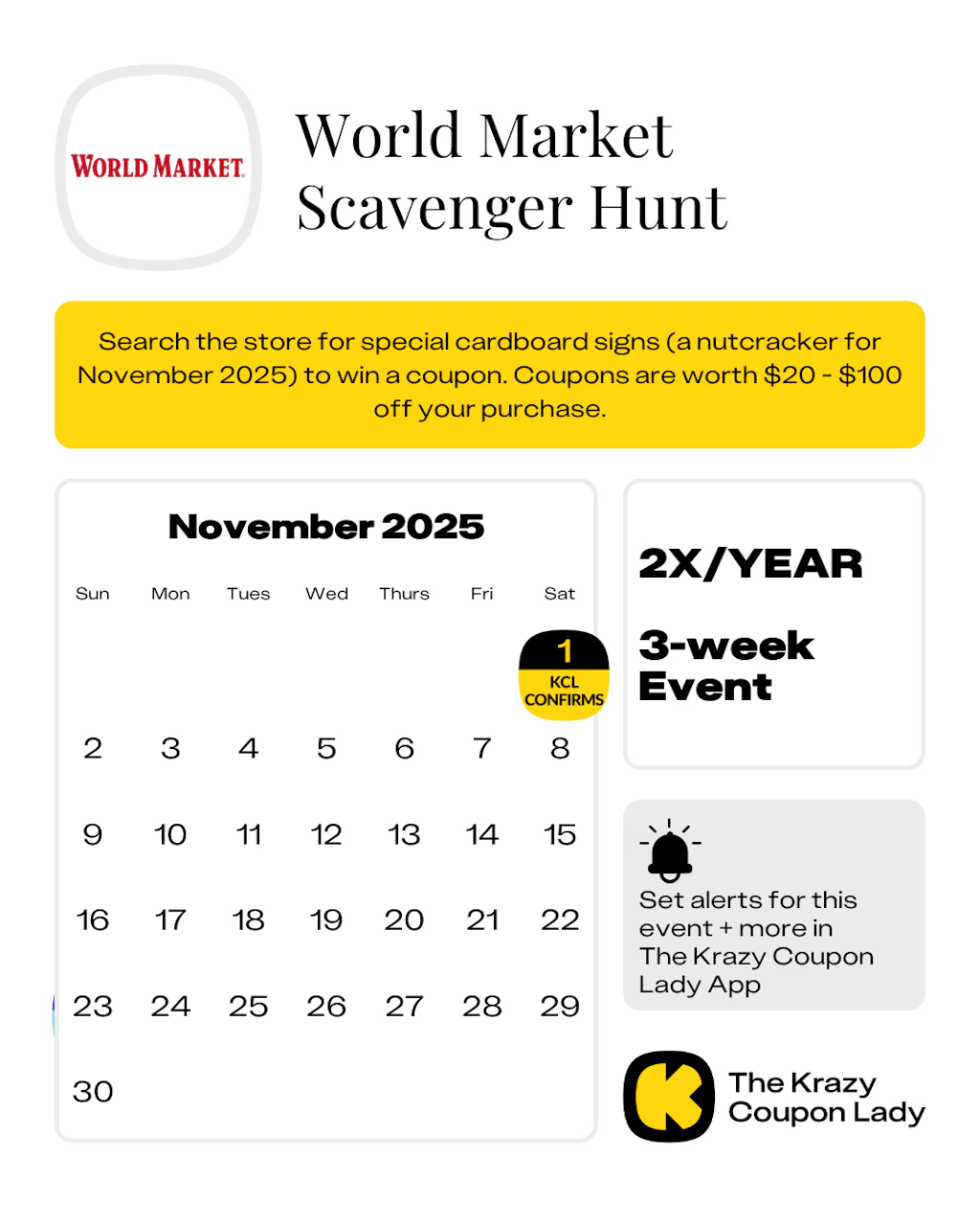 World Market Scavenger Hunt Fall 2025: How to Play - The Krazy Coupon Lady