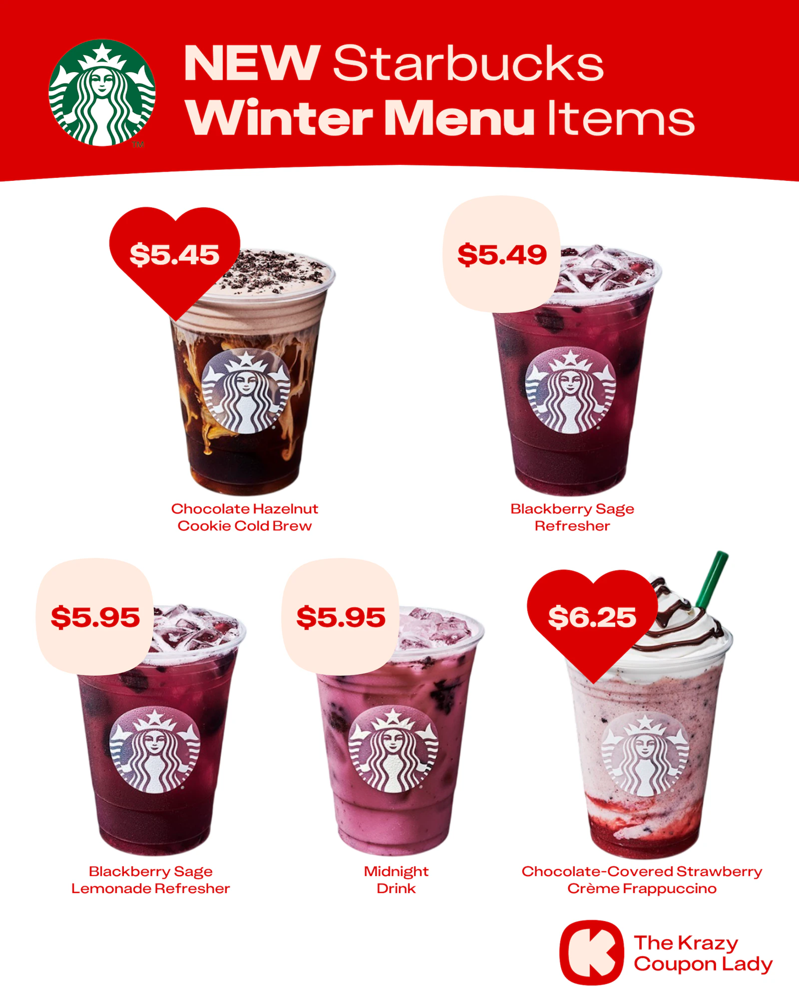 Starbucks Winter Menu 2025 — New Items, Prices, and More - The Krazy ...
