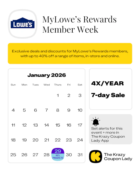 How to Shop MyLowe's Rewards Week in 2025 - The Krazy Coupon Lady
