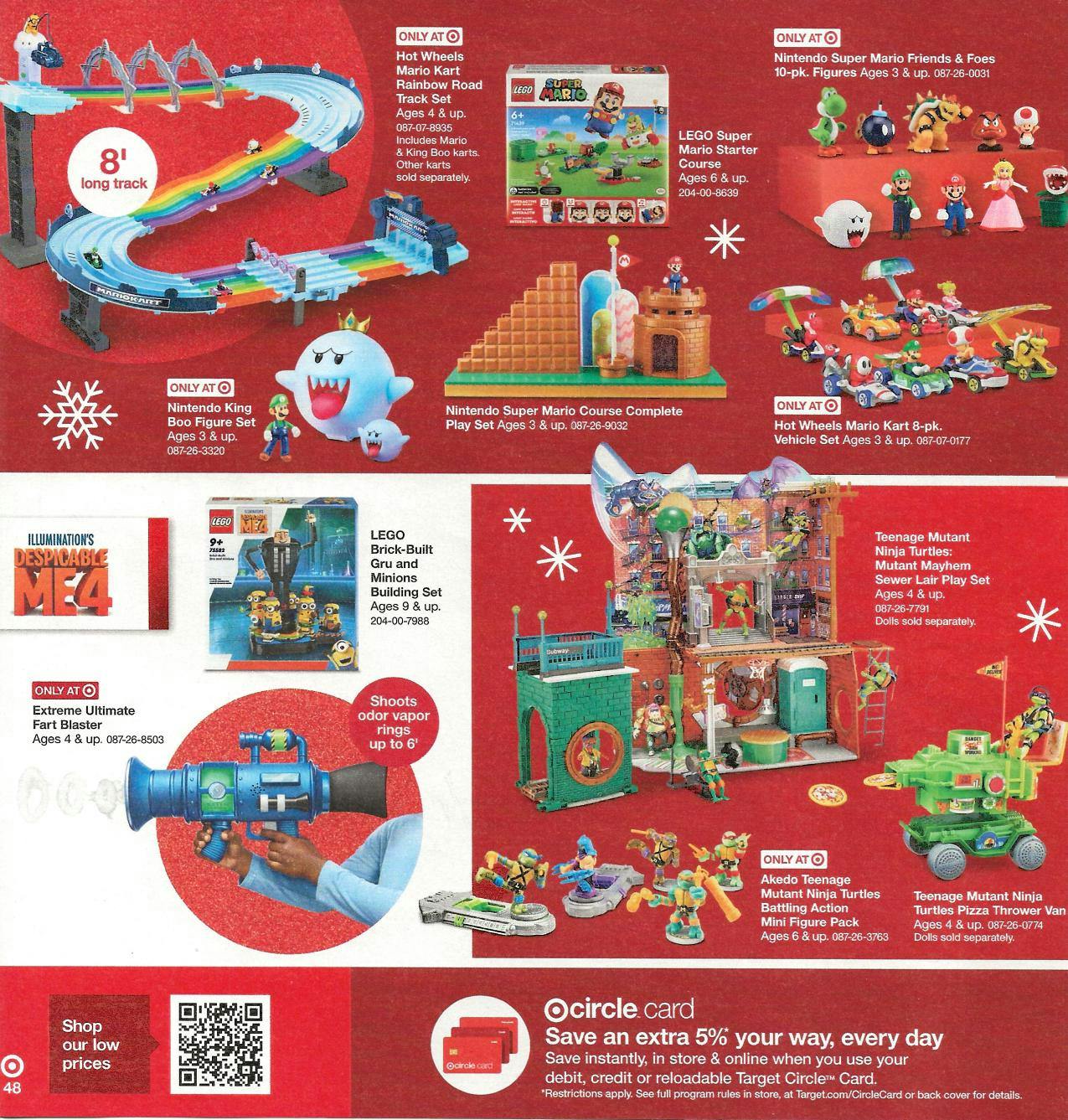 Order target toy catalog store