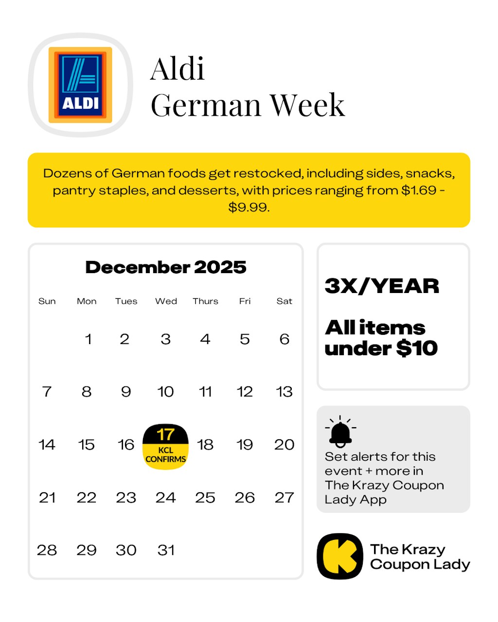 Aldi German Week SECRETS: What's Available in December 2025 + Price ...