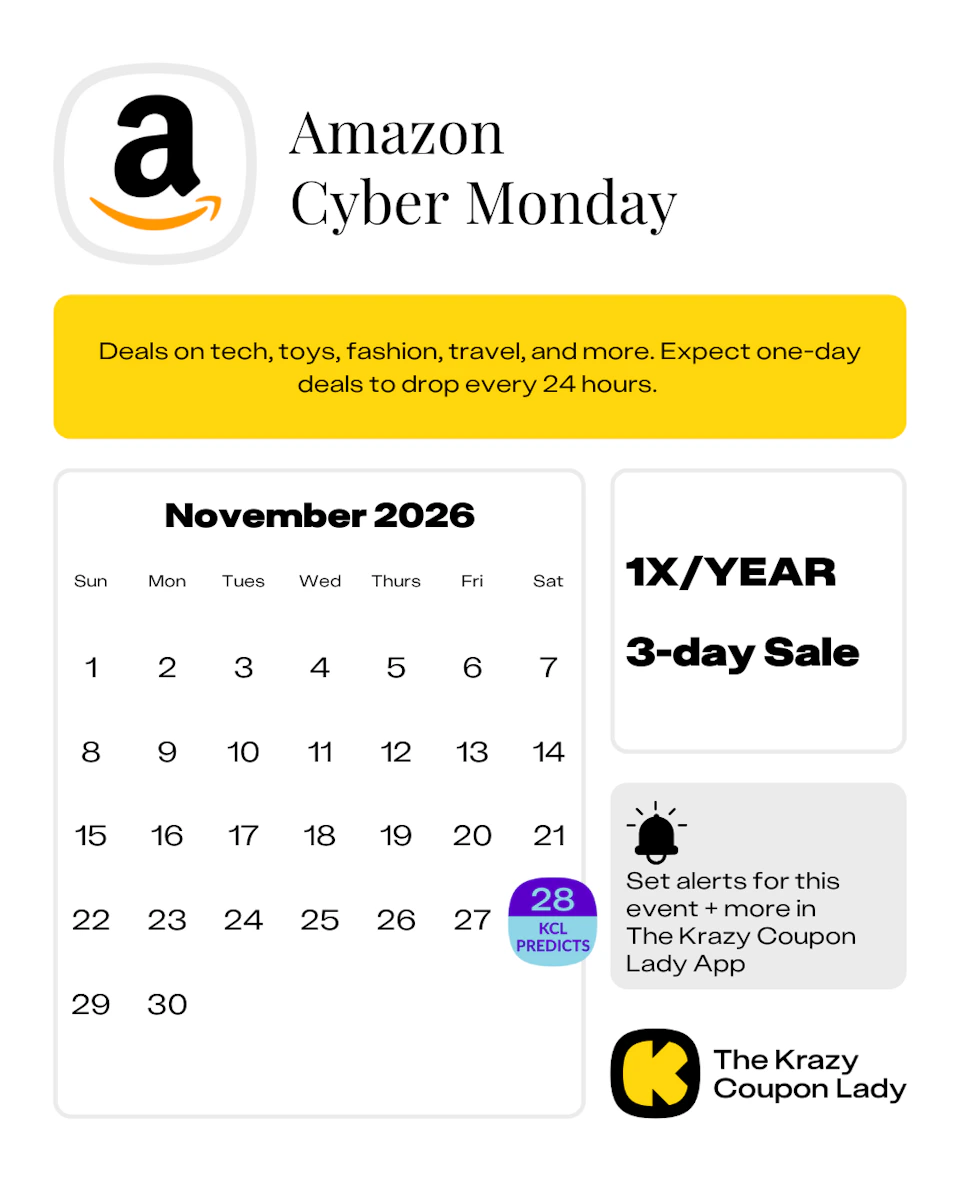 Amazon Cyber Monday Deals 2026: What to Expect - The Krazy Coupon Lady
