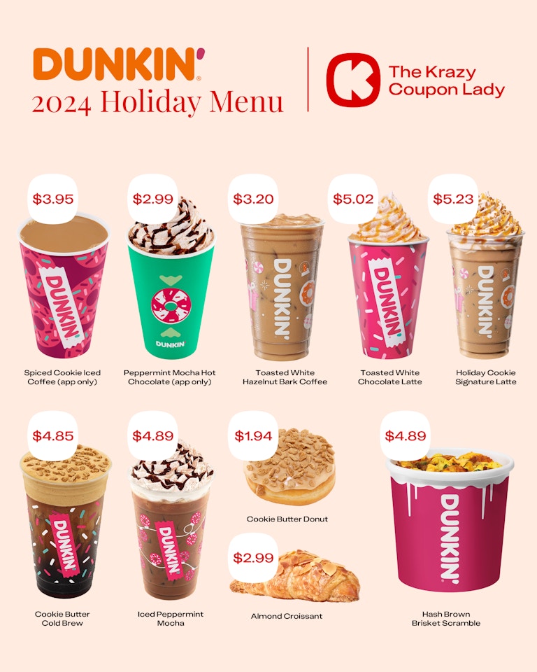 Dunkin Holiday Menu 2025: New Menu Expected on Nov. 1 - The Krazy ...