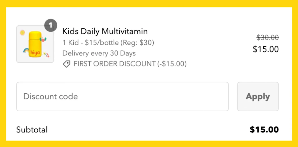 Get 50% Off Your First Hiya Kids’ Multivitamin Order — Now $15 Shipped ...
