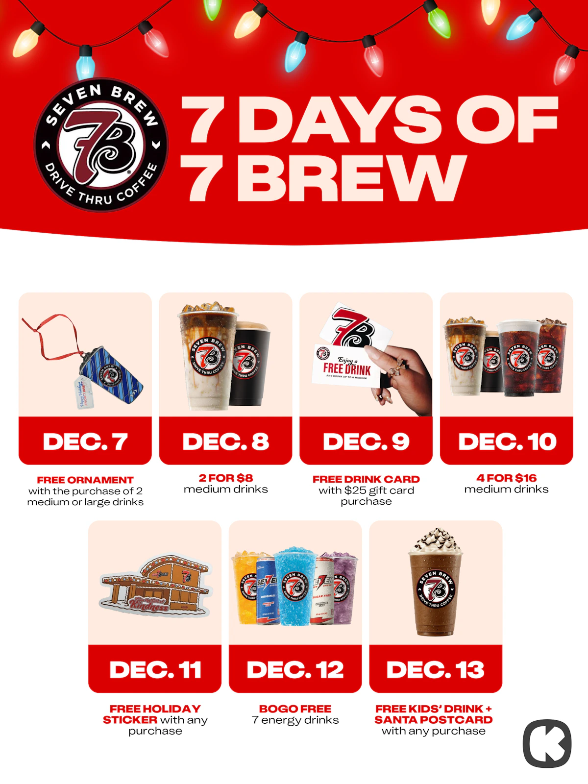 7 Brew Deals — 7 Days of 7 Brew Offers Coffee Deals and Freebies Dec. 7 ...