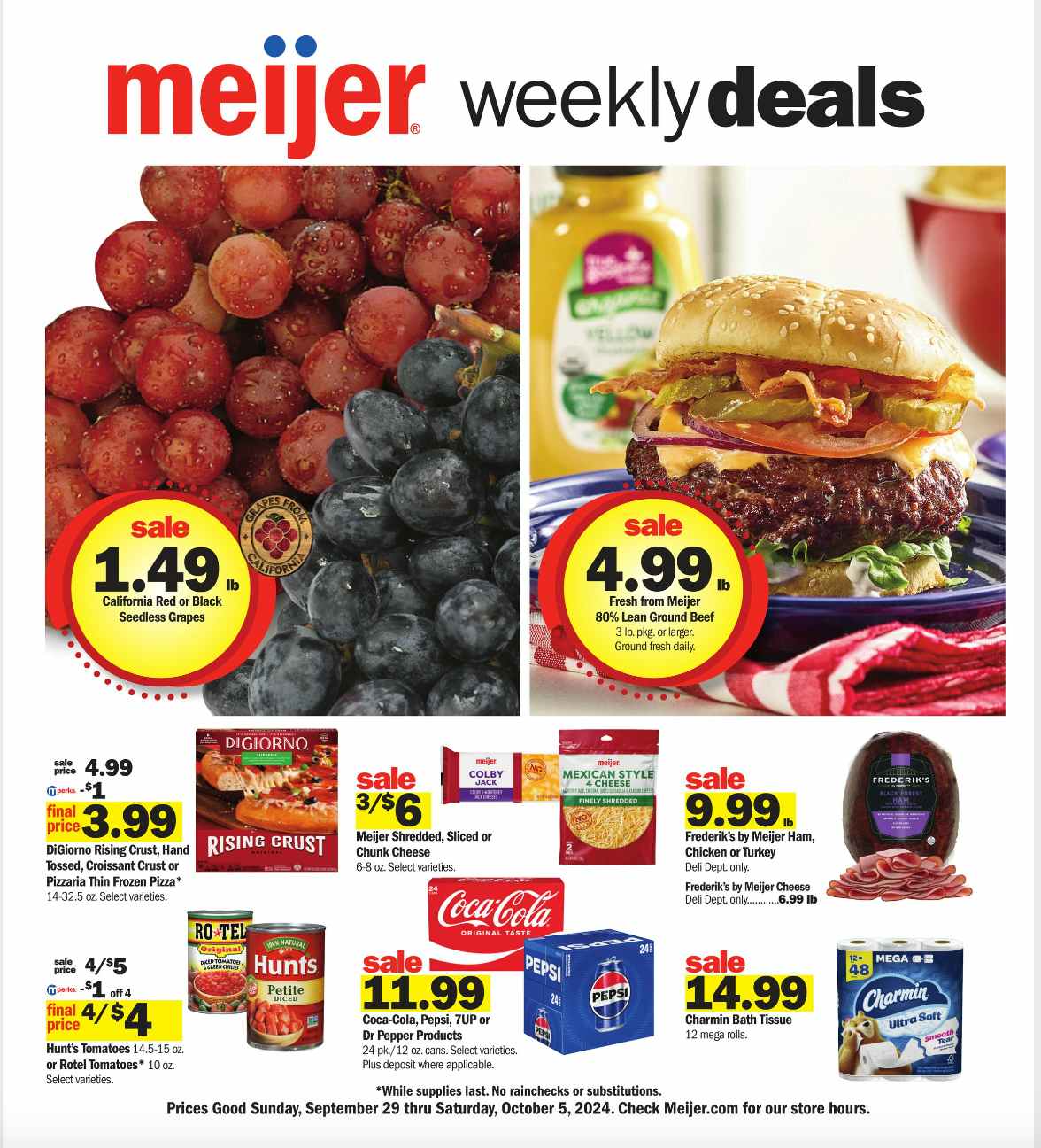 Meijer Weekly Ad and Deals Sept. 29 - Oct. 5, 2024 - The Krazy Coupon Lady